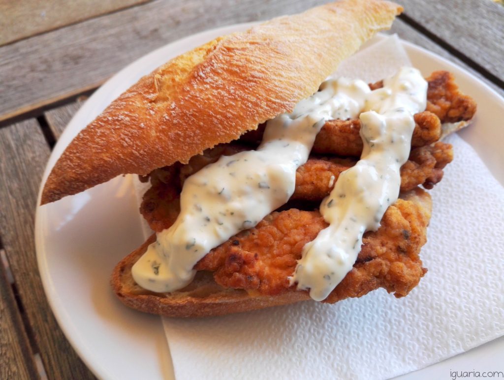 Sandes de Frango Frito • Iguaria Receita e Culinária