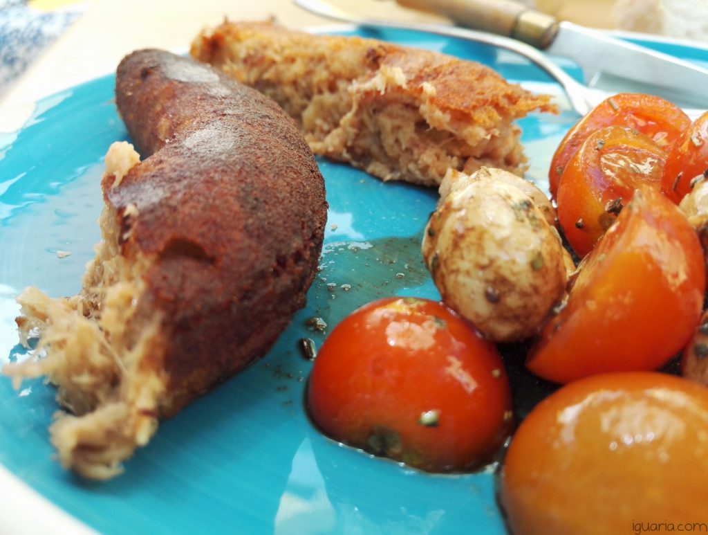 Alheiras Fritas com Salada • Iguaria Receita e Culinária