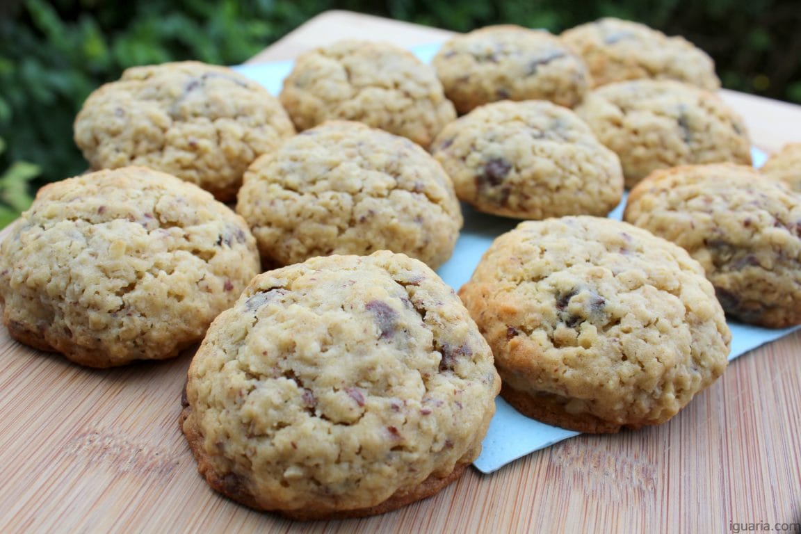 Biscoitos de Aveia e Chocolate • Iguaria! Receita e Culinária