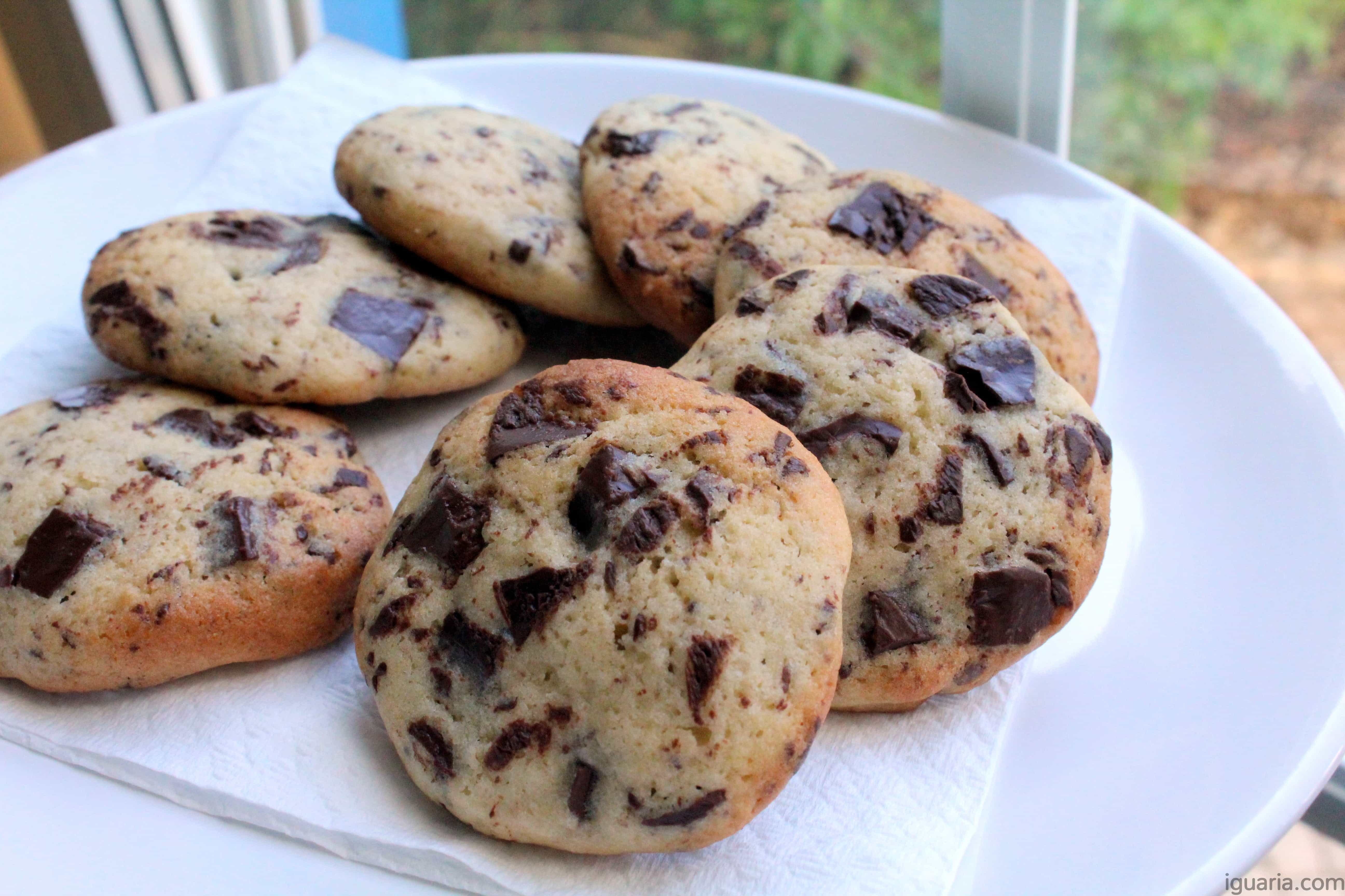 Mini Biscoitos com Pepitas Chocolate • Iguaria! Receita e Culinária