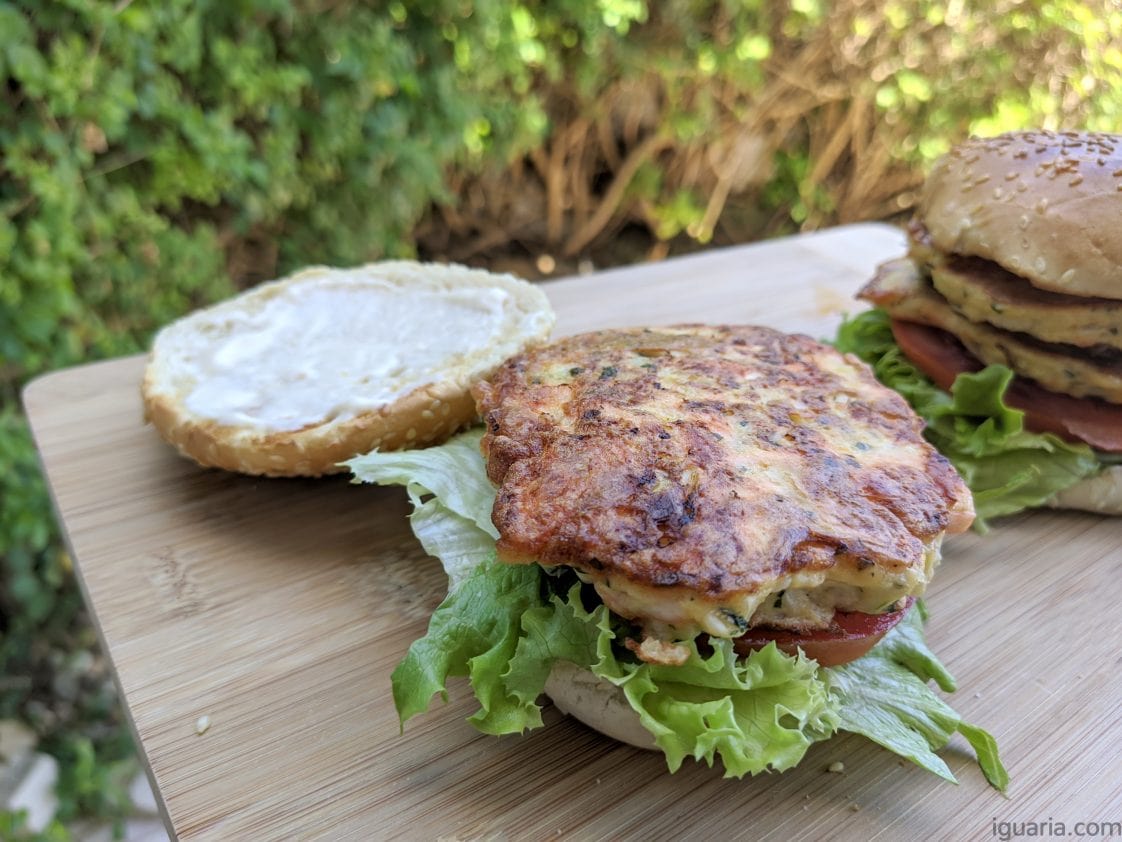 Sandes de Pataniscas de Salmão • Iguaria Receita e Culinária