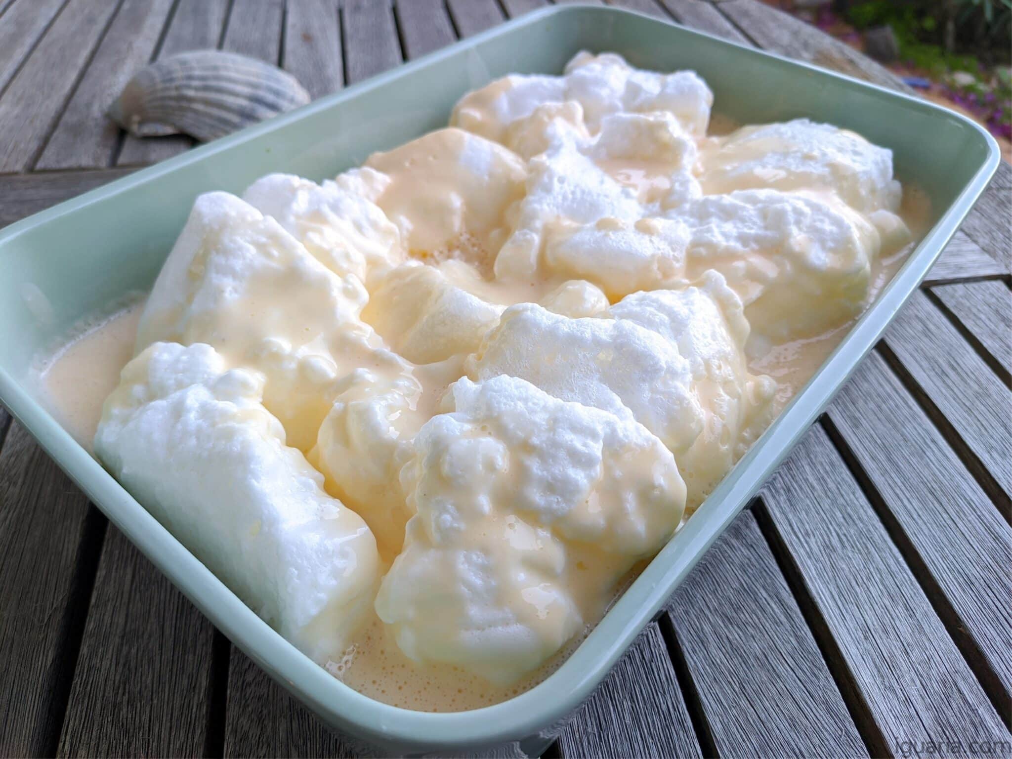 Farófias com Leite Creme • Iguaria Receita e Culinária