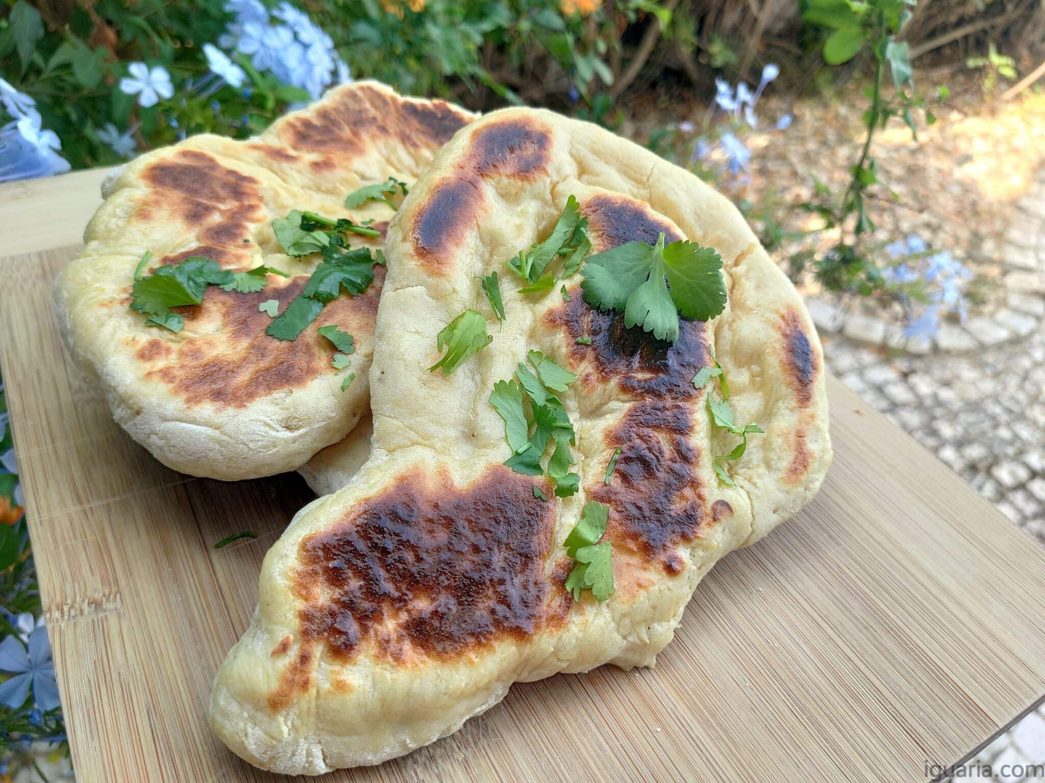 Pão Naan Indiano • Iguaria Receita e Culinária