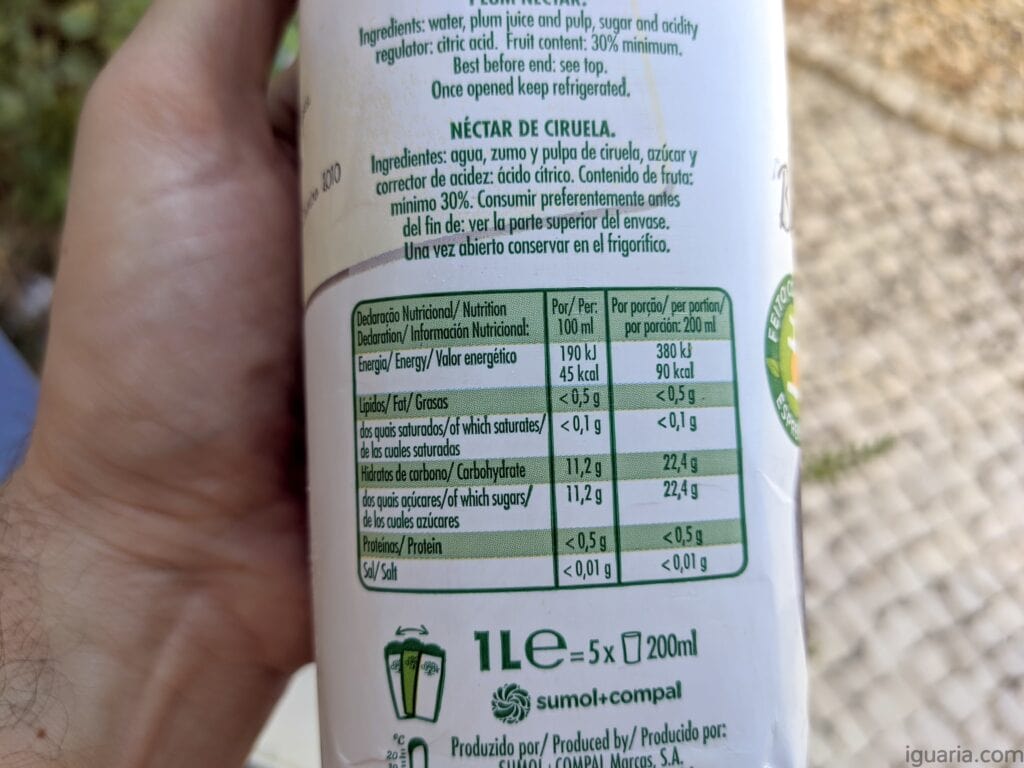 Sumo Compal Origens de Ameixas • Iguaria Receita e Culinária