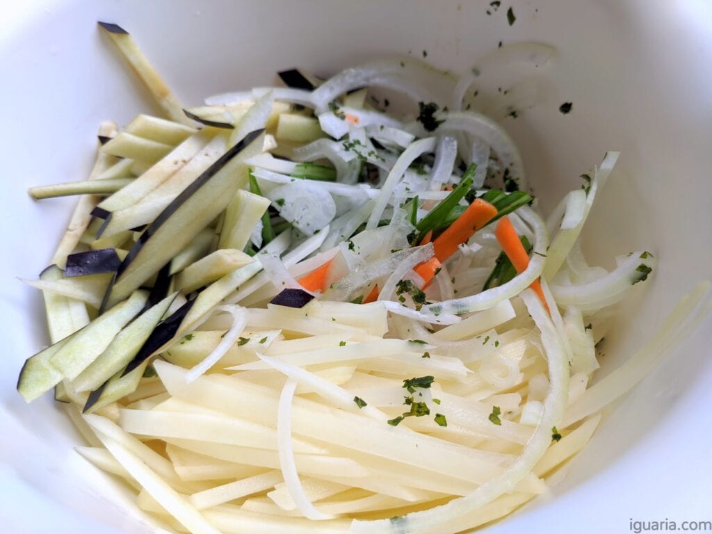 Pataniscas de Legumes • Iguaria Receita e Culinária