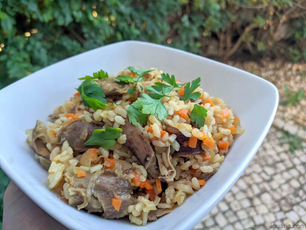Arroz Rápido de Pato Assado • Iguaria Receita e Culinária