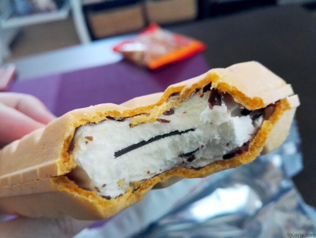 Gelado Sandes Choco Monaka da Morinaga • Iguaria Receita e Culinária