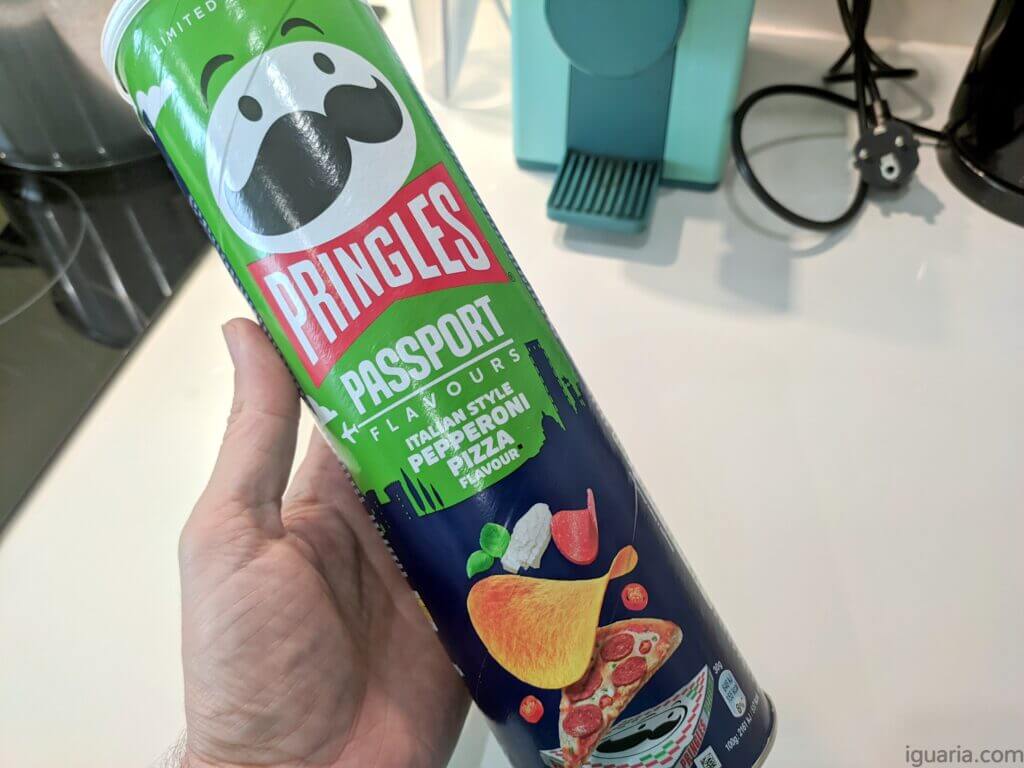 Batatas Fritas Pringles Passport Pizza Italiana de Pepperoni • Iguaria ...