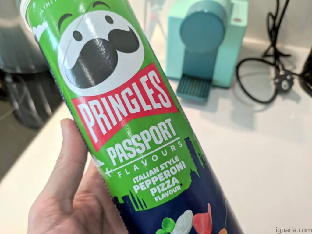 Batatas Fritas Pringles Passport Pizza Italiana de Pepperoni • Iguaria ...