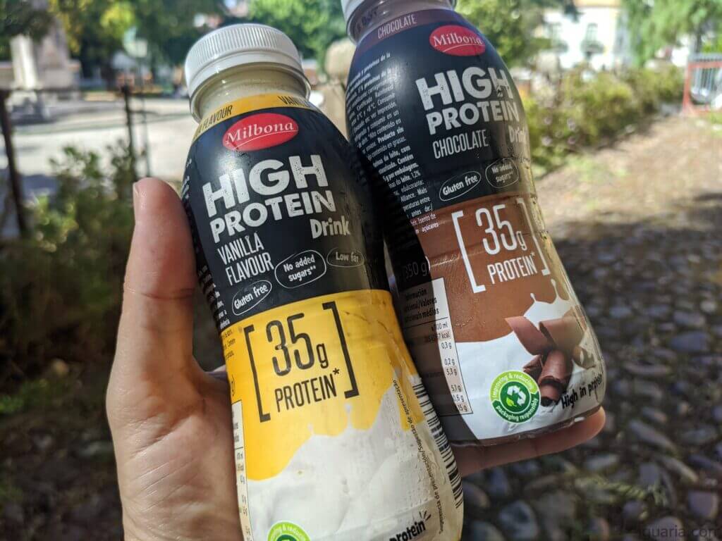 Milbona Bebidas High Protein de Chocolate e Baunilha • Iguaria Receita ...