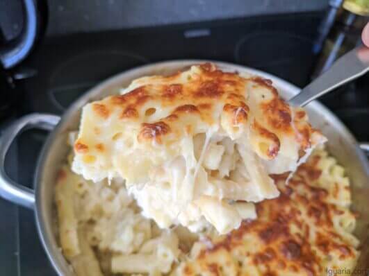 Massa Cremosa de Queijo - Mac & Cheese • Iguaria Receita e Culinária