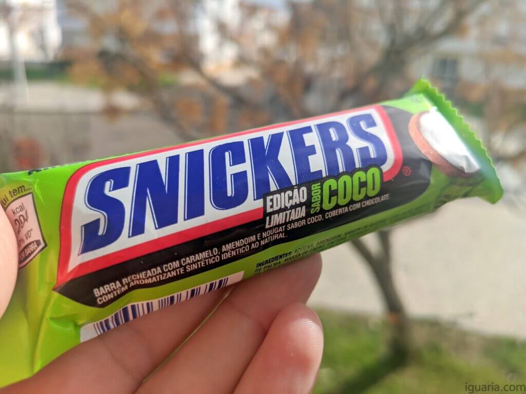 Chocolate Snickers com Aroma de Coco • Iguaria Receita e Culinária
