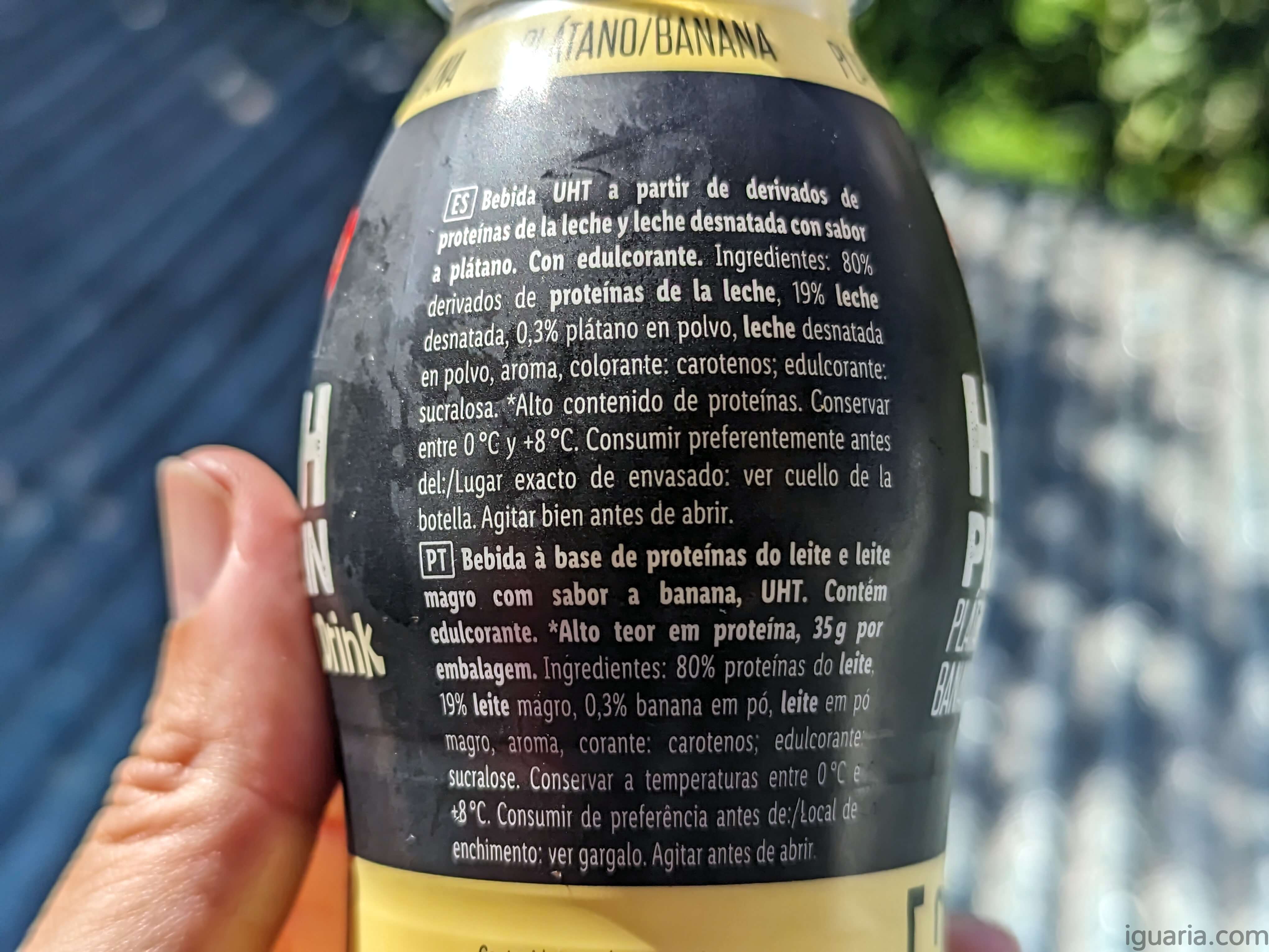 Bebidas Milbona Morango e Banana High Protein • Iguaria Receita e Culinária