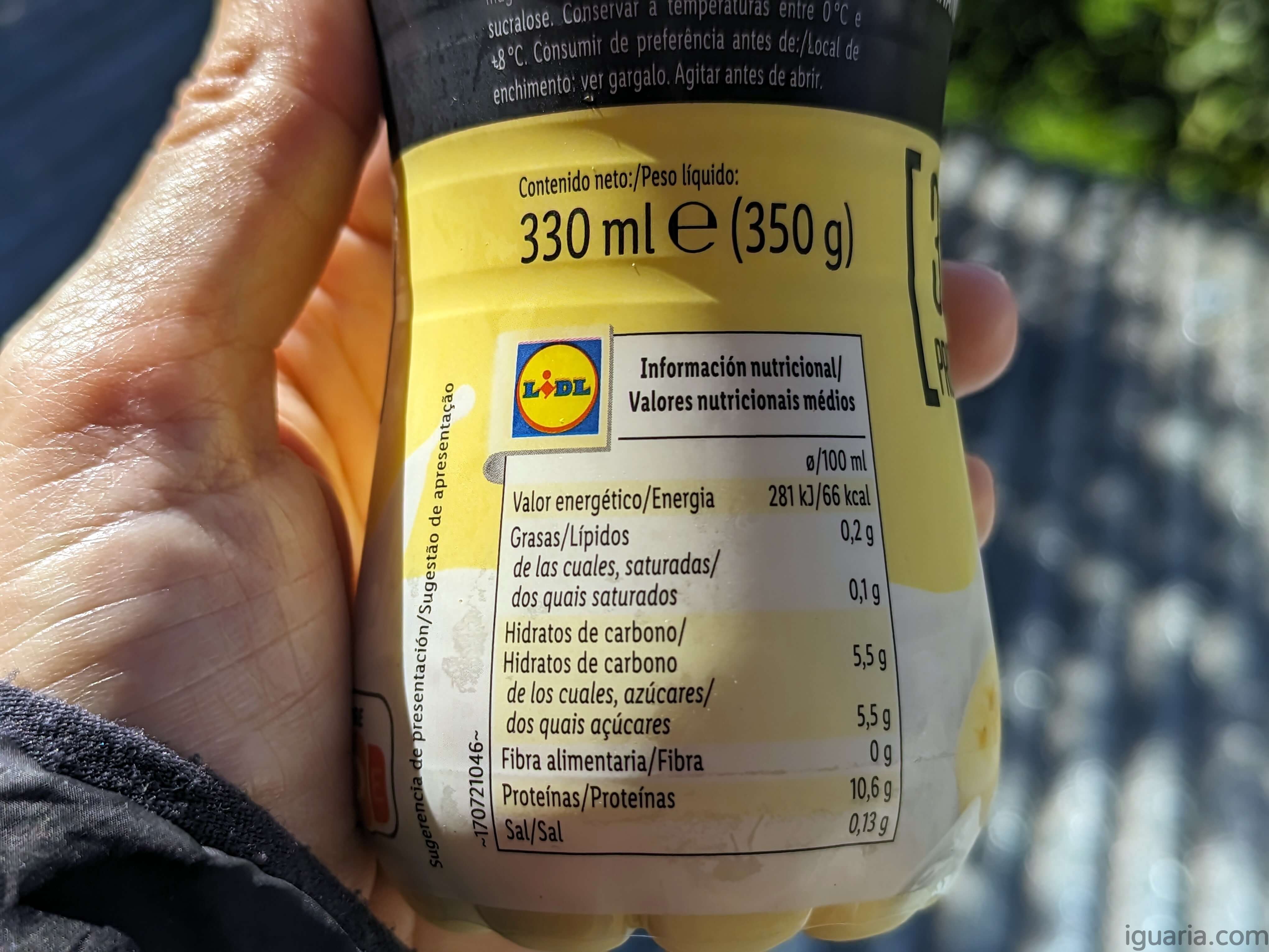 Bebidas Milbona Morango e Banana High Protein • Iguaria Receita e Culinária