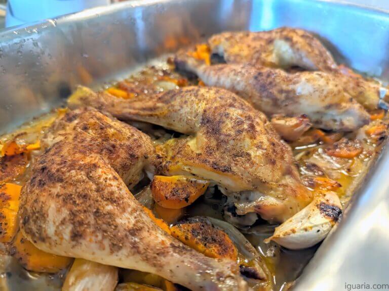 Pernas de Frango Assadas com Garam Masala e Piri-Piri • Iguaria Receita ...